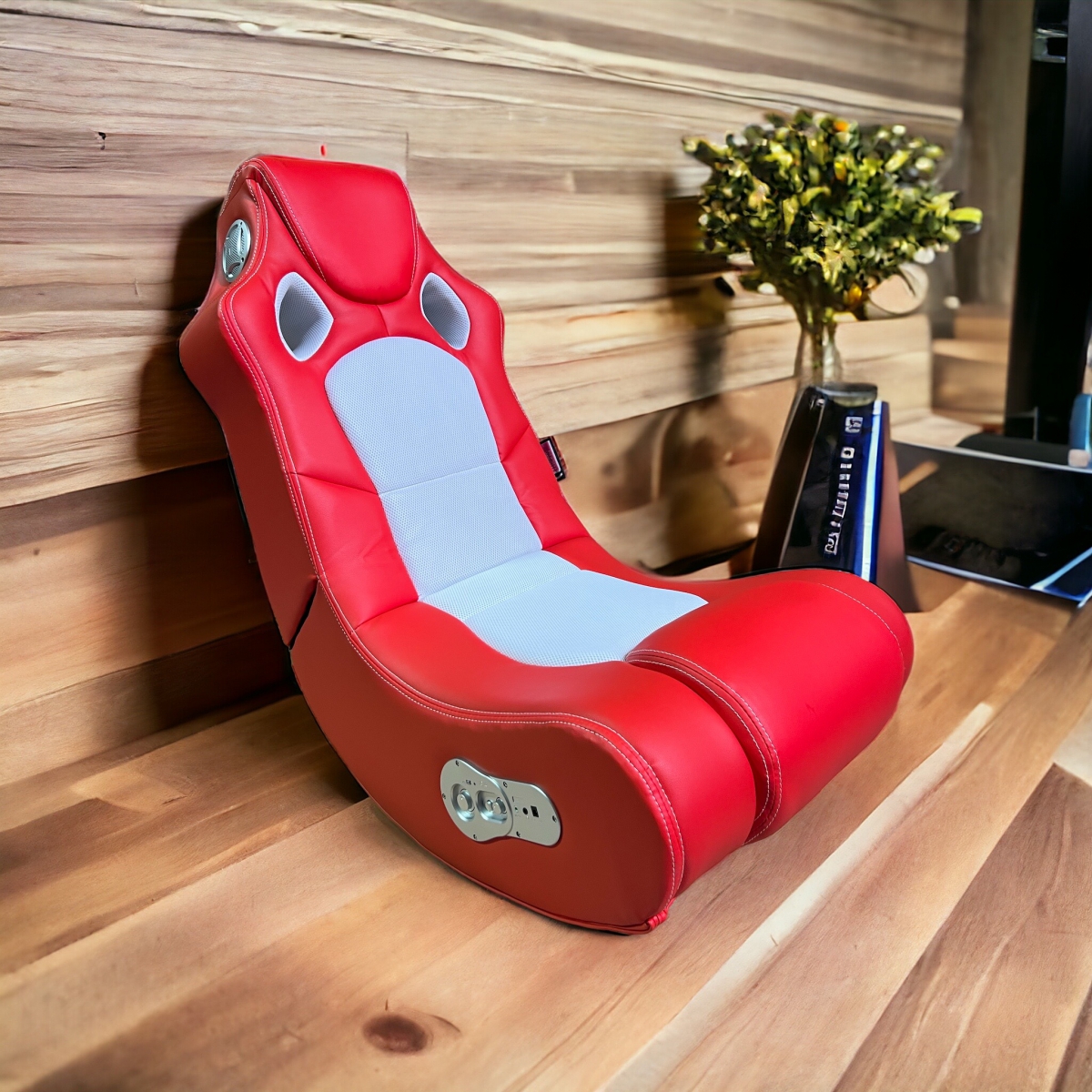 Gaming stol MUSIC RACER Ferrari rdeča - GLOBAL TEK